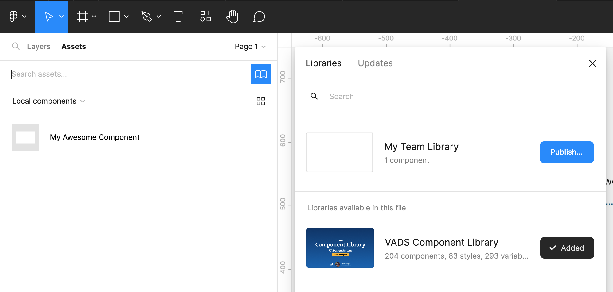 Designing with Figma at VA
